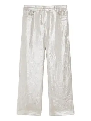 MAX MARA Max Mara Malika Metallic Effect Trousers