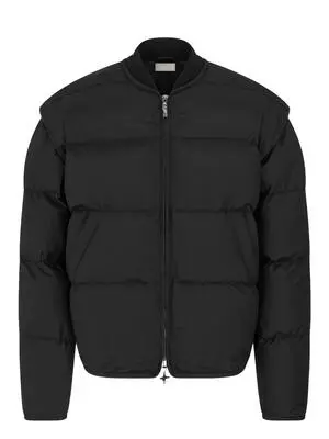 Dior Lewis Hamilton Puffer Jacket With Removable Sleeves - Black