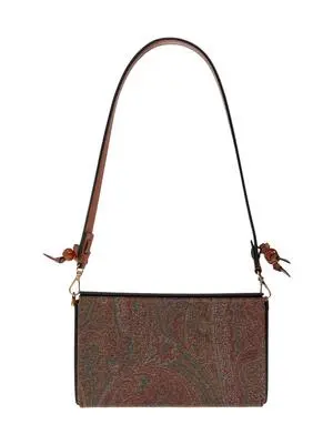 Etro Paisley Patterned Shoulder Bag - Brown