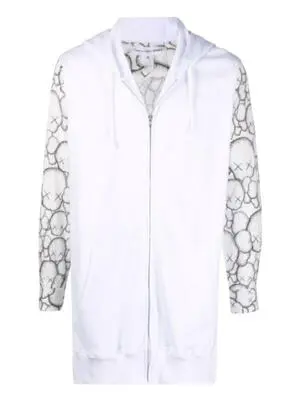 Comme Des Garçons Logo Hooded Jacket - White