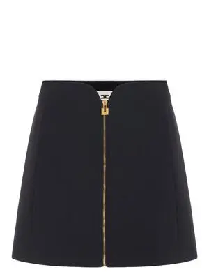 ELISABETTA FRANCHI Elisabetta Franchi A-Line Mini Skirt With Gold-Plated Zipper