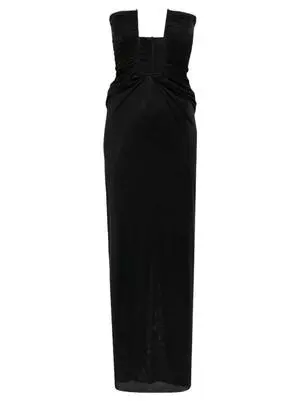 Christopher Esber Strapless Plunging Neck Maxi Dress - Black