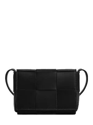 Bottega Veneta Mini Cassette Shoulder Bag - Black
