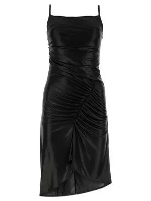MARINE SERRE Marine Serre Crescent Moon Ruched Midi Dress