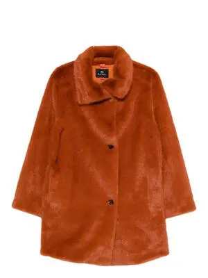 Paul Smith Faux Fur Lapel Collar Jacket - Orange