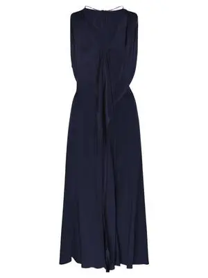 Victoria Beckham Sleeveless V-neck Maxi Dress - Midnight