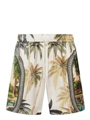 Amiri Paradise Printed Drawstring Shorts - Multi-color
