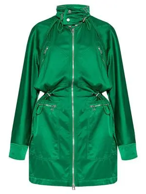 Bottega Veneta Drawstring Mini Dress - Green