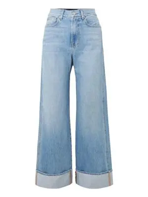 Veronica Beard Veronica Beard High-Rise Cuffed-Hem Jeans Lightdenim