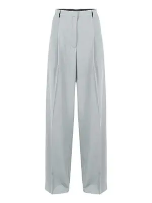 Dries Van Noten High-waist Pleat Detailed Pants - Gray