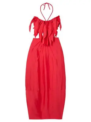 Cult Gaia Hanging Neck Dress - Red
