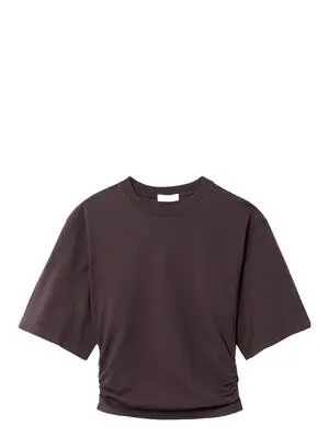 AGOLDE Shari Ruched T-shirt - Brown