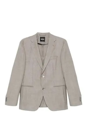 Hugo Boss Virgin Wool Blazer - Taupe
