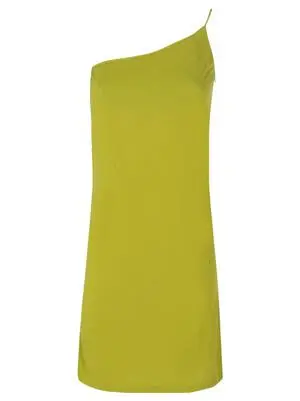 Dsquared2 One Shoulder Mini Dress - Yellow