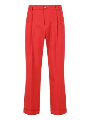 Valentino Garavani Belt Loops Slacks - Red