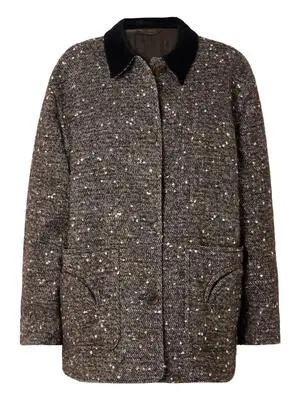 BLAZÉ MILANO Long-sleeved Jacket With Classic Collar - Brown