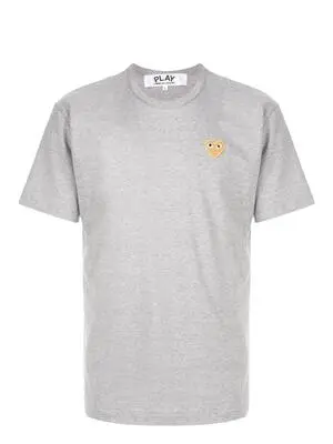 Play Comme Des Garcon Embroidered Logo T-shirt - White