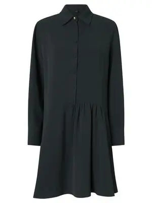 Pinko Long Sleeve Collared Dress - Black