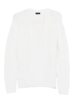 PAUL  SHARK Paul & Shark Merino Wool Crew Neck Sweater - White