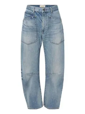 NILI LOTAN Shon Curved Jeans - Blue