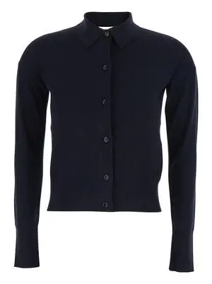 Max Mara Buttoned Collared Cardigan - Black
