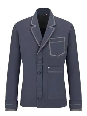 Dior Long Sleeve Belted Jacket - Blue