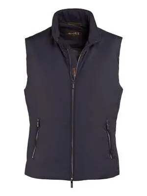 MOORER Zip-up Padded Gilet - Black