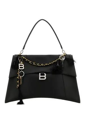 Balenciaga Hourglass Top Handle Bag - Black