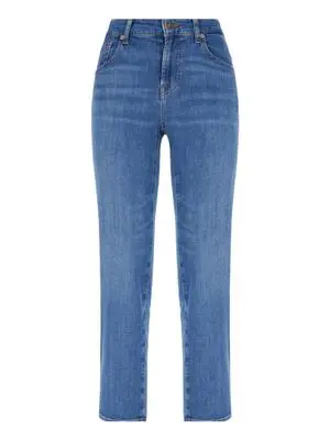 7 For All Mankind Calie Straight Jeans - Blue