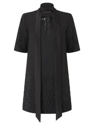 Pinko Embellished T-shirt Dress - Black