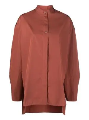 Studio Nicholson Cotton Long-sleeve Shirt - Brown