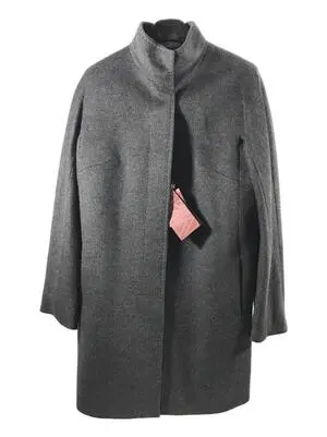 Max Mara Max Mara Long-Sleeved Coat With Logo Black