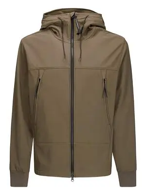 C.P. COMPANY C.P. Company Goggle Hooded Jacket Brown