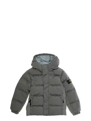 Stone Island Hooded Puffer Jacket - Dusty Gray