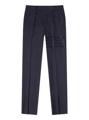 Thom Browne Four-bar Stripe Trousers - Black