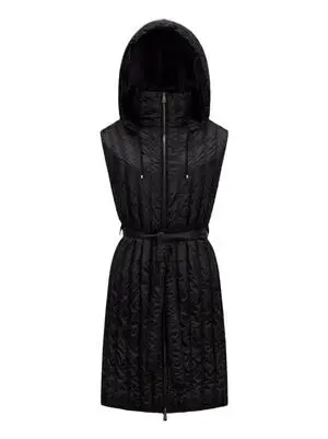 Moncler Drava Long Down Gilet - Black