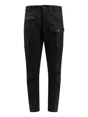 Dsquared2 Tapered-leg Skinny Cargo Trousers - Black
