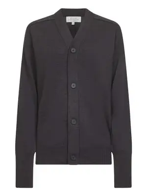 Studio Nicholson V-neck Knitted Cardigan - Black