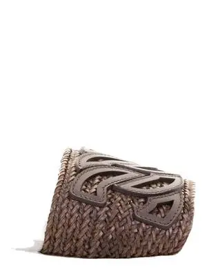 CASADEI Casadei Square Toe Woven Slides