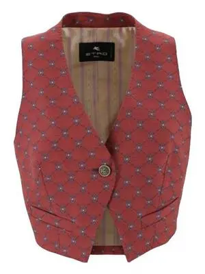 Etro Wool-blend Waistcoat - Red