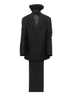Prada Single-breasted Coat With Bow Detail - Black