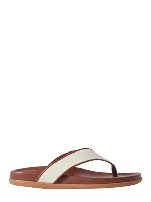 ANCIENT GREEK SANDALS Round-toe Flip-flops - Brown