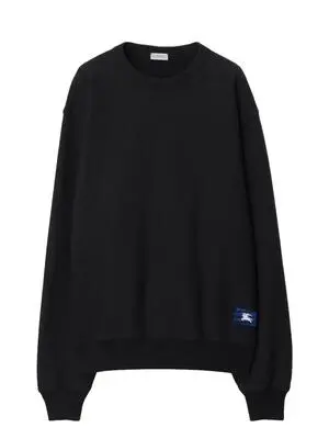 Burberry Burberry Equestrian Knight Crewneck Sweatshirt Black