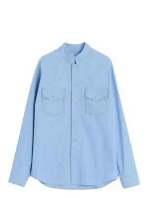 VALENTINO Denim Shirt With Cabochons
