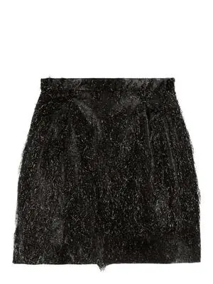 Red Valentino Textured Mini Skirt - Black