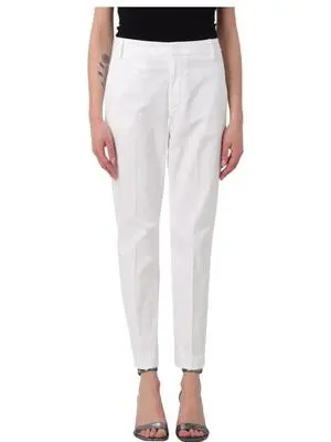 DONDUP Belt-loop Tailored Trousers - White