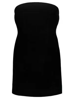 Wardrobe.NYC Velvet Corset Mini Dress - Black