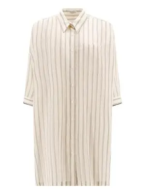 Brunello Cucinelli Striped Button-down Shirt - White