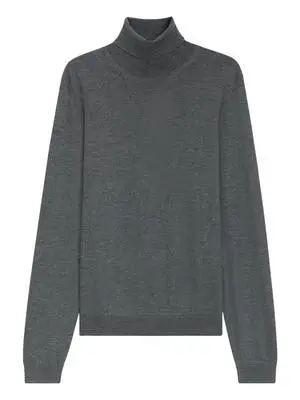 Hugo Boss Roll Neck Knitted Jumper - Grey