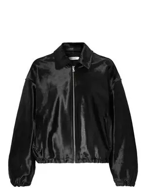 Nour Hammour Luna Cow Hair Jacket - Black